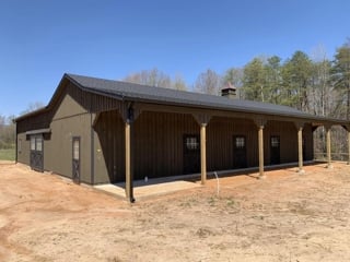 L Shaped Barn | Carolina Storage Solutions